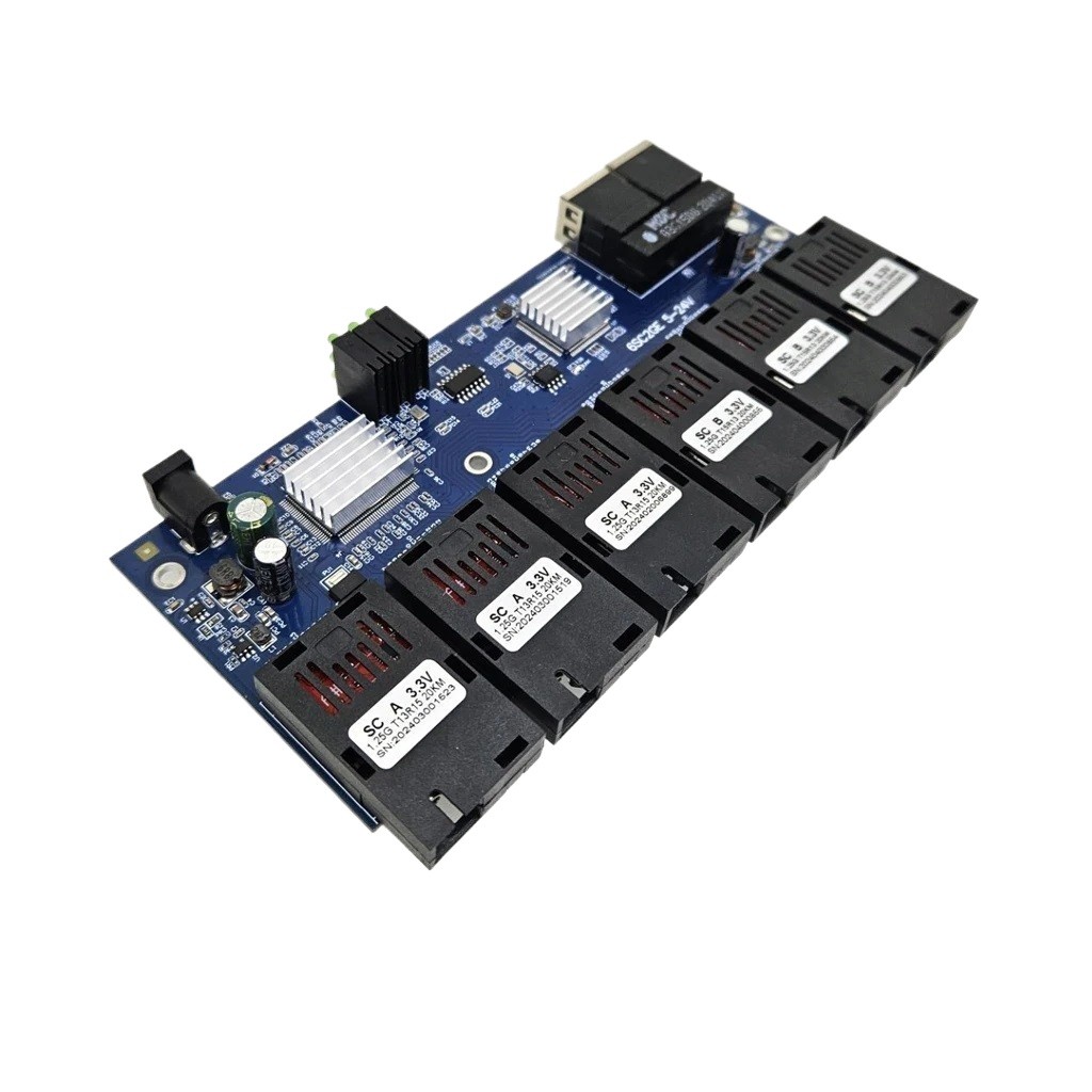 Gigabit 6 SC 2 RJ45 6F2GE fiber Port Fast Ethernet switch Converter ...