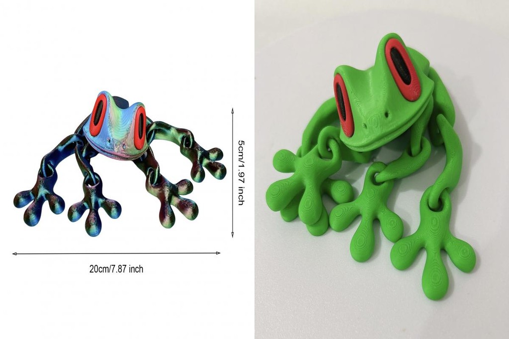 zhidaowe Frog Lover Collectible Articulated Frog Ornament Adorable 3d ...