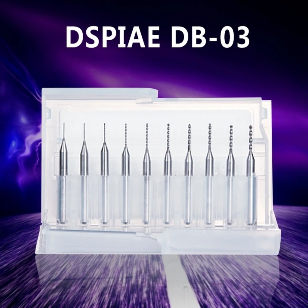 DSPIAE DB-03 Tungsten Steel Drill Bit 0.3-1.2mm Combo Set for Gundam ...