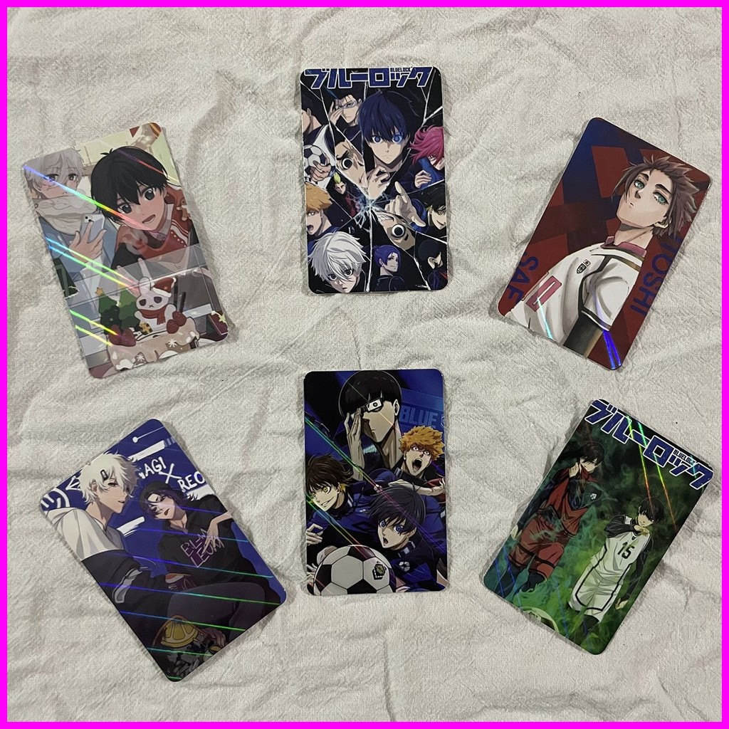 Lomo Card Blue Lock Isagi Blue Lock Isagi Card Sticker Laser Gold ...