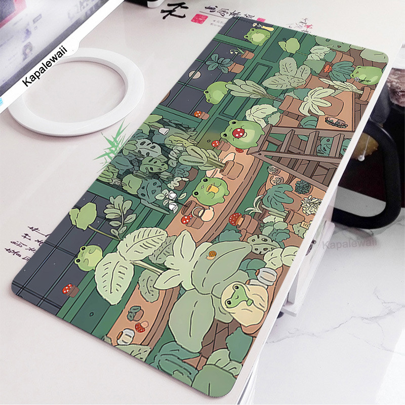 Green Frog Mouse Pad Gaming XL Computer HD Print Large Mousepad XXL ...