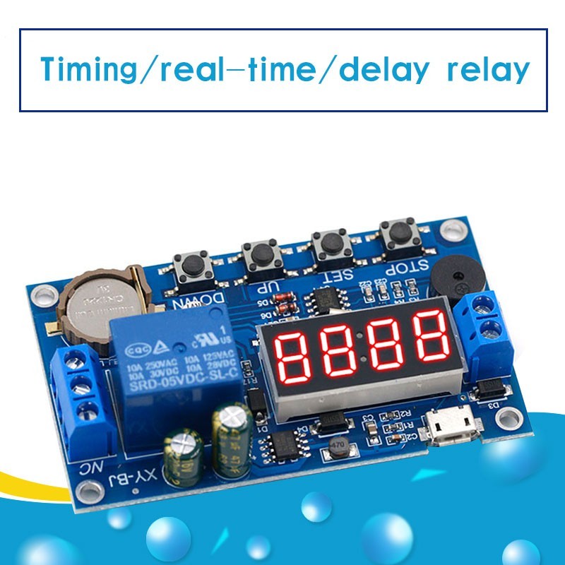 in stock DC 5V LED Digital Real-time Relay Module Clock Control Switch Delay Timer Controller ...