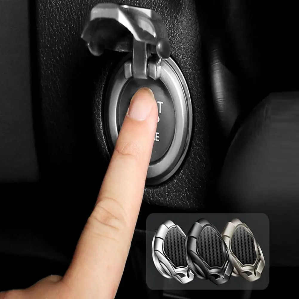 Car Interior Engine Ignition Start Stop Push Button One Button Ignition Key Decorative Switch ...