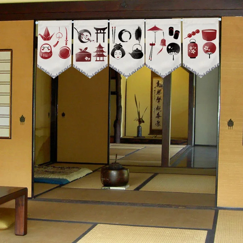 Japanese Noren Hanging Flag Living Room Dining Room Kitchen Door ...