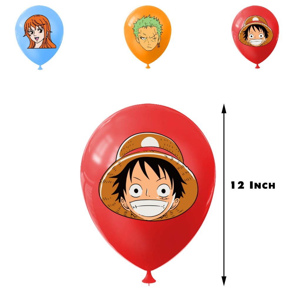 One Piece Birthday Party Supplies DIY Balloon Banner Latex Balloon ...