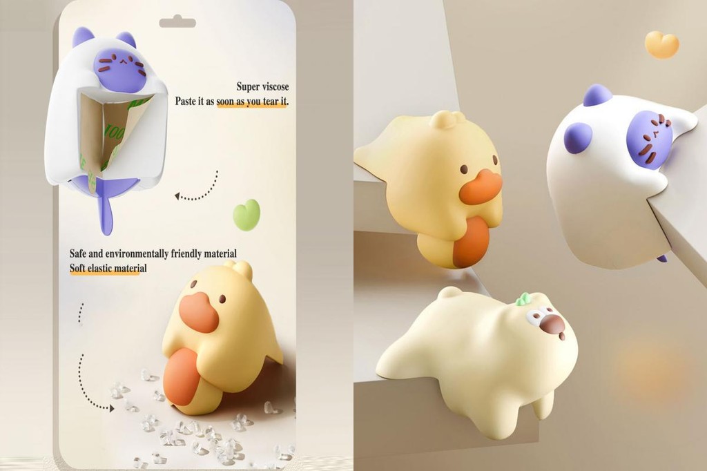 moreorders| Table Corner Cushions Pvc Corner Guards 4pcs Cute Corner ...