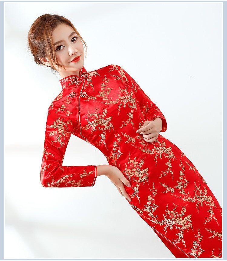 Chinese Style qipao New Year Clothes 2025 Cheongsam Dress Women Pluse ...