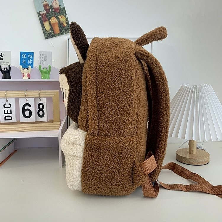 Pop Mart Labu Cloth Backpack Creative Plush LABUBU Bag Large Capacity ...