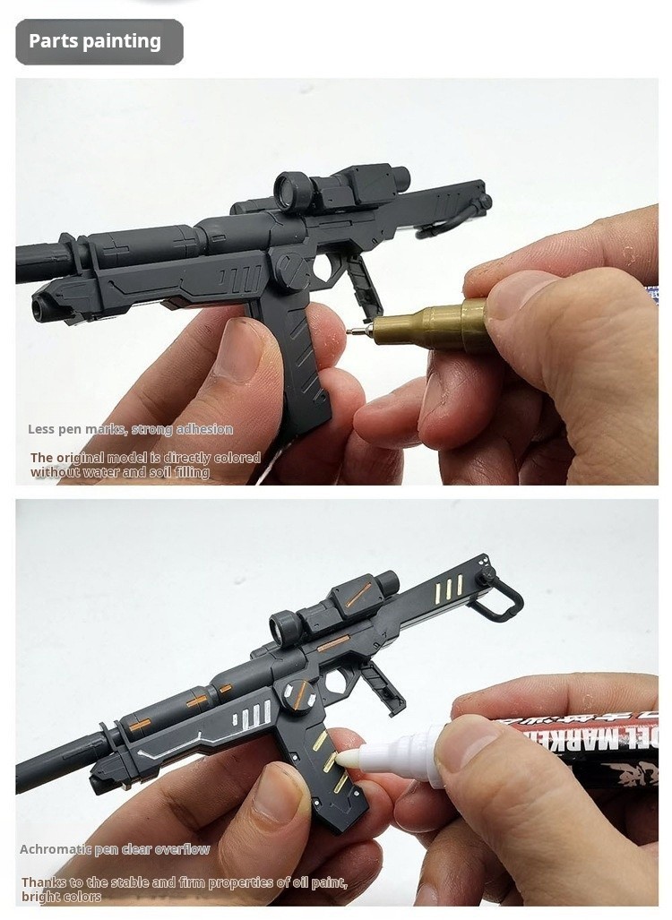 MS043 Oily Model Marker Extra-fine 0.5mm Hook Erase Pen for Gundam ...
