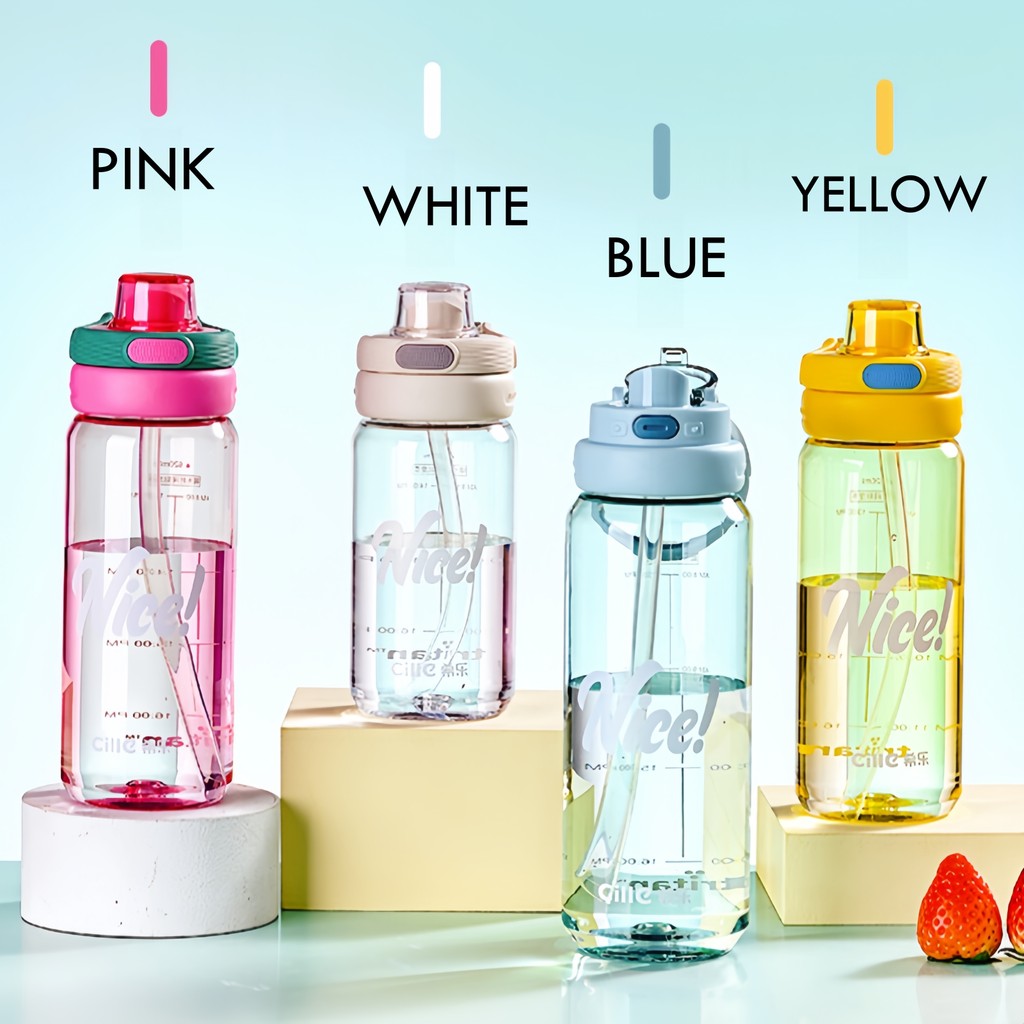 Cille Tritan BPA-Free Water Bottle Large Volume Botol Air Besar Tritan Bebas BPA Plastic Bottle ...