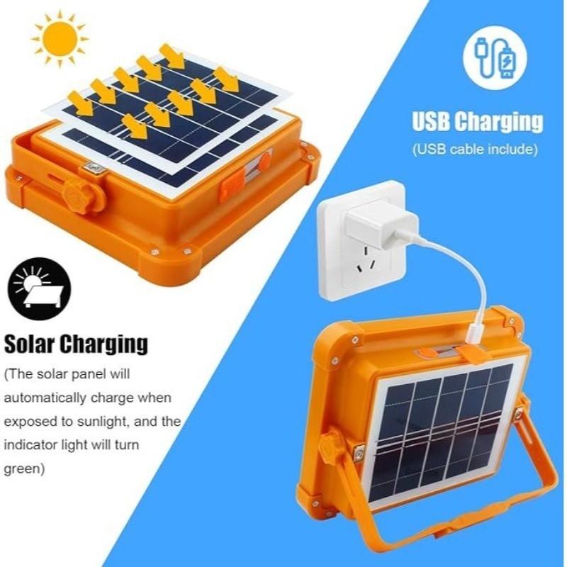 Solar Flashlight Rechargeable Solar Emergency Light 1800W Outdoor ...