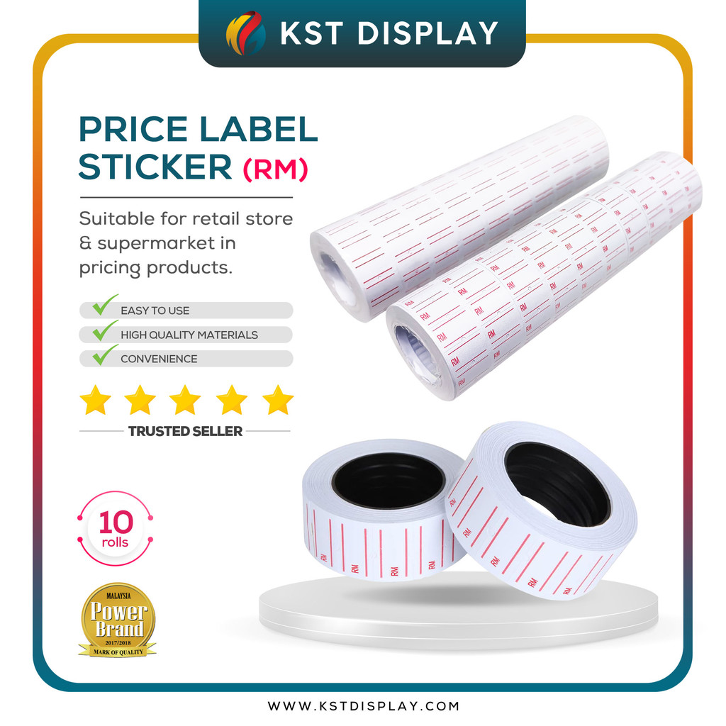 (READY STOCK)Price Label Sticker / Price Tag Gun / Sticker Harga ...