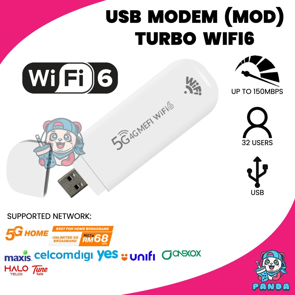 4G LTE Wireless USB Dongle Turbo WiFi6 150Mbps Modem Stick Laptop PC USB WiFi Adapter 4G 5G ...