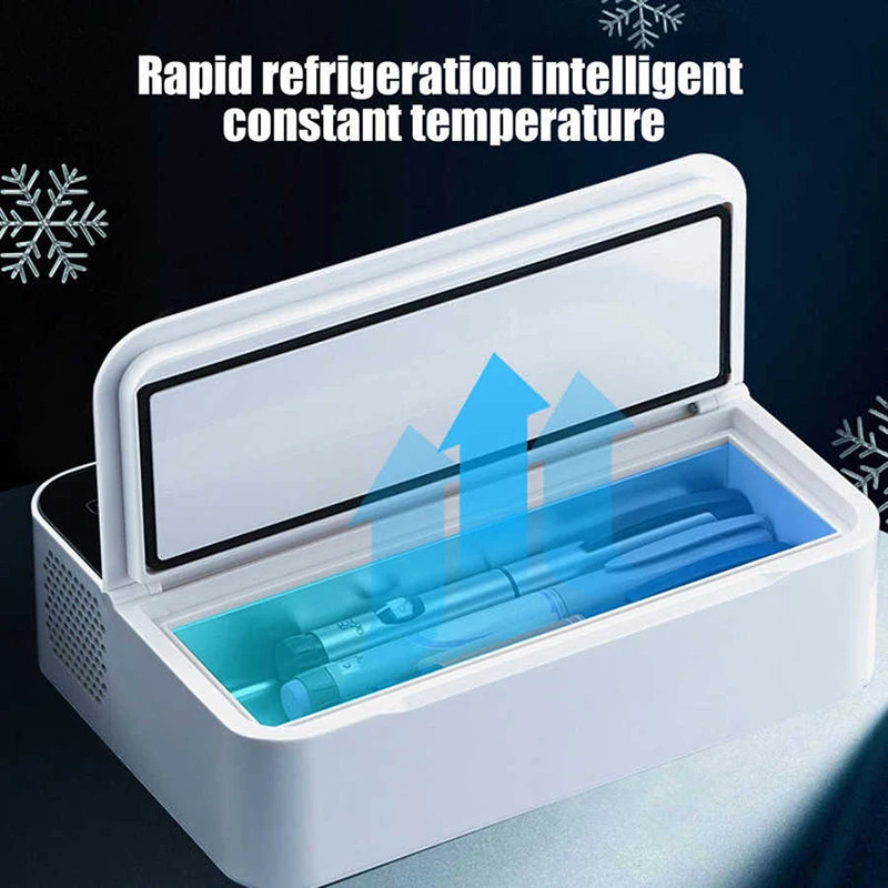 0~18 Degrees Diabetic Portable Travel Fridge Intelligent Constant ...