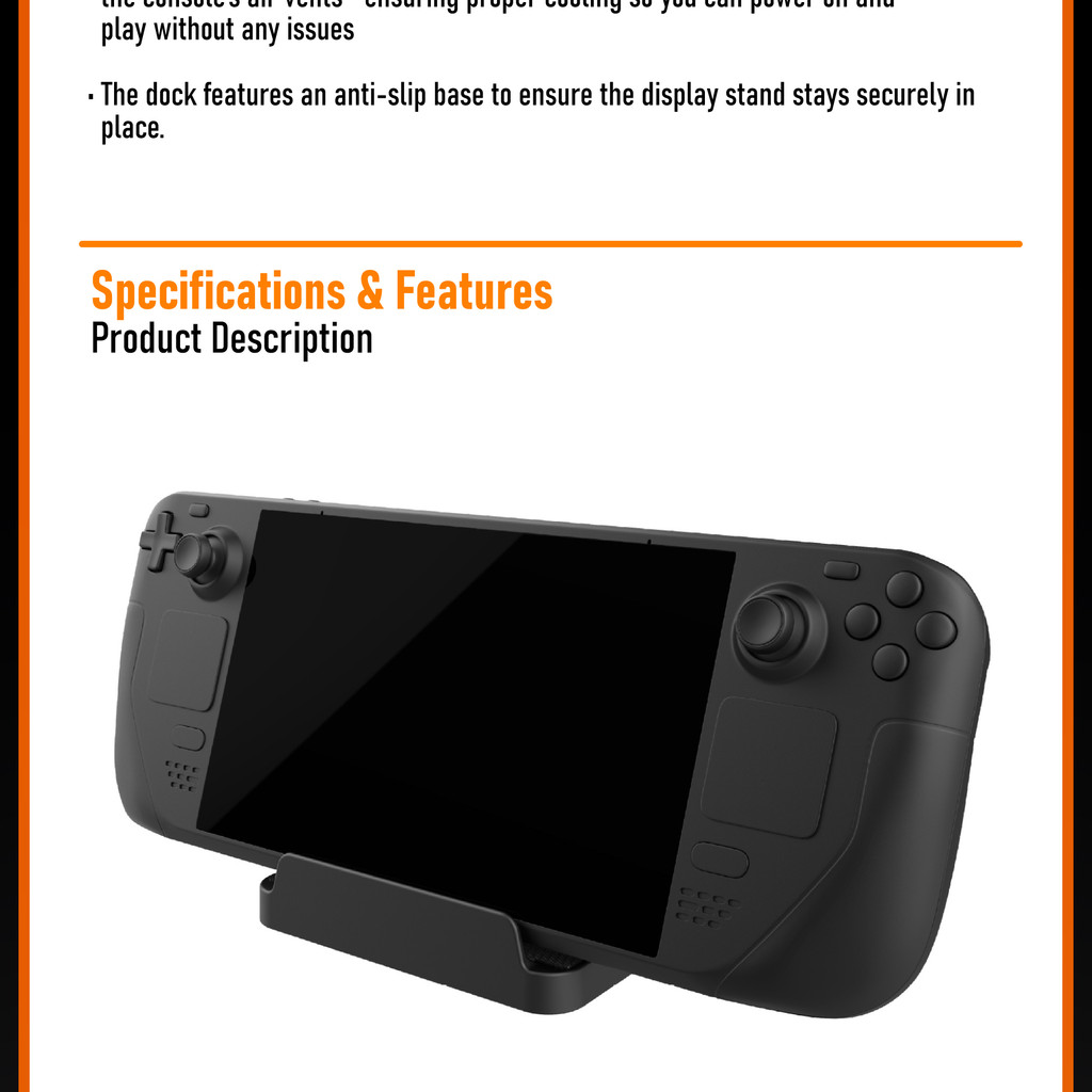 PGTECH DOBE Steam Deck Console Display Stand Dock Cover Steamdeck GP-805 | Shopee Malaysia