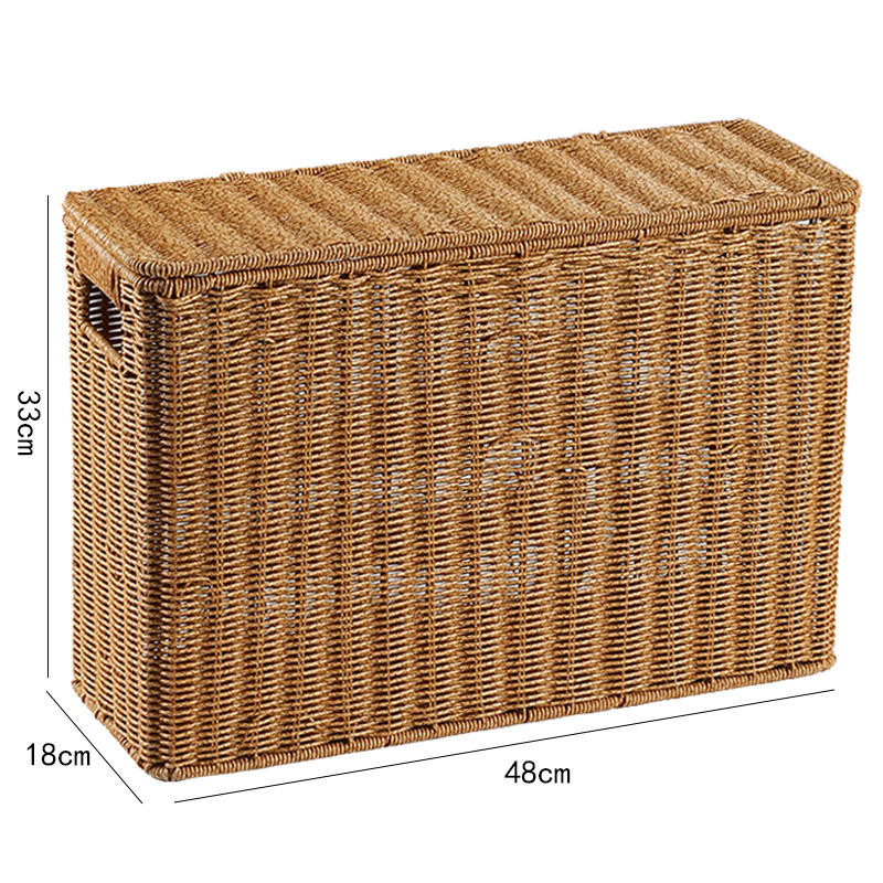 Rectangular Storage Box With Narrow Sides And High Height, Imitation ...
