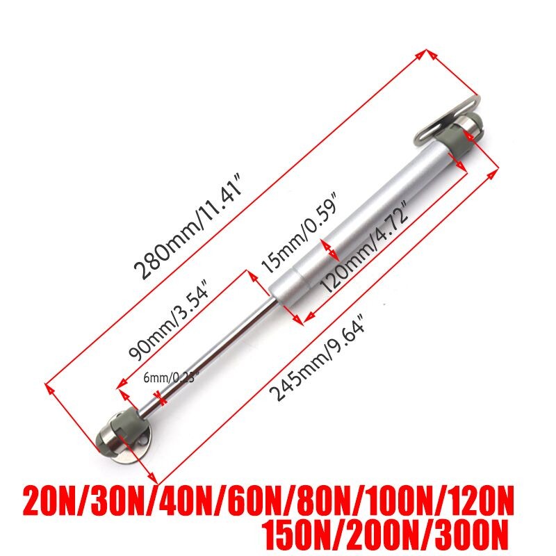 2pcs 20/30/40/60/80/100/120/150/200/300N Furniture Hinge Kitchen ...