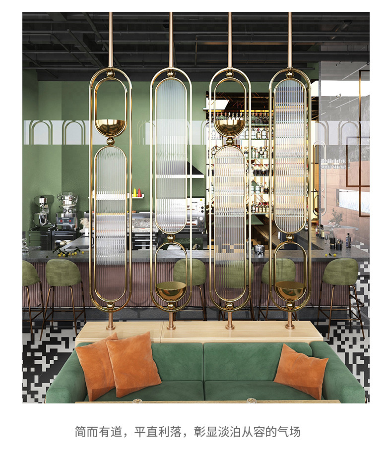 Rotating Partition Art Glass Rattan Woven Subareas Screens Living Room ...