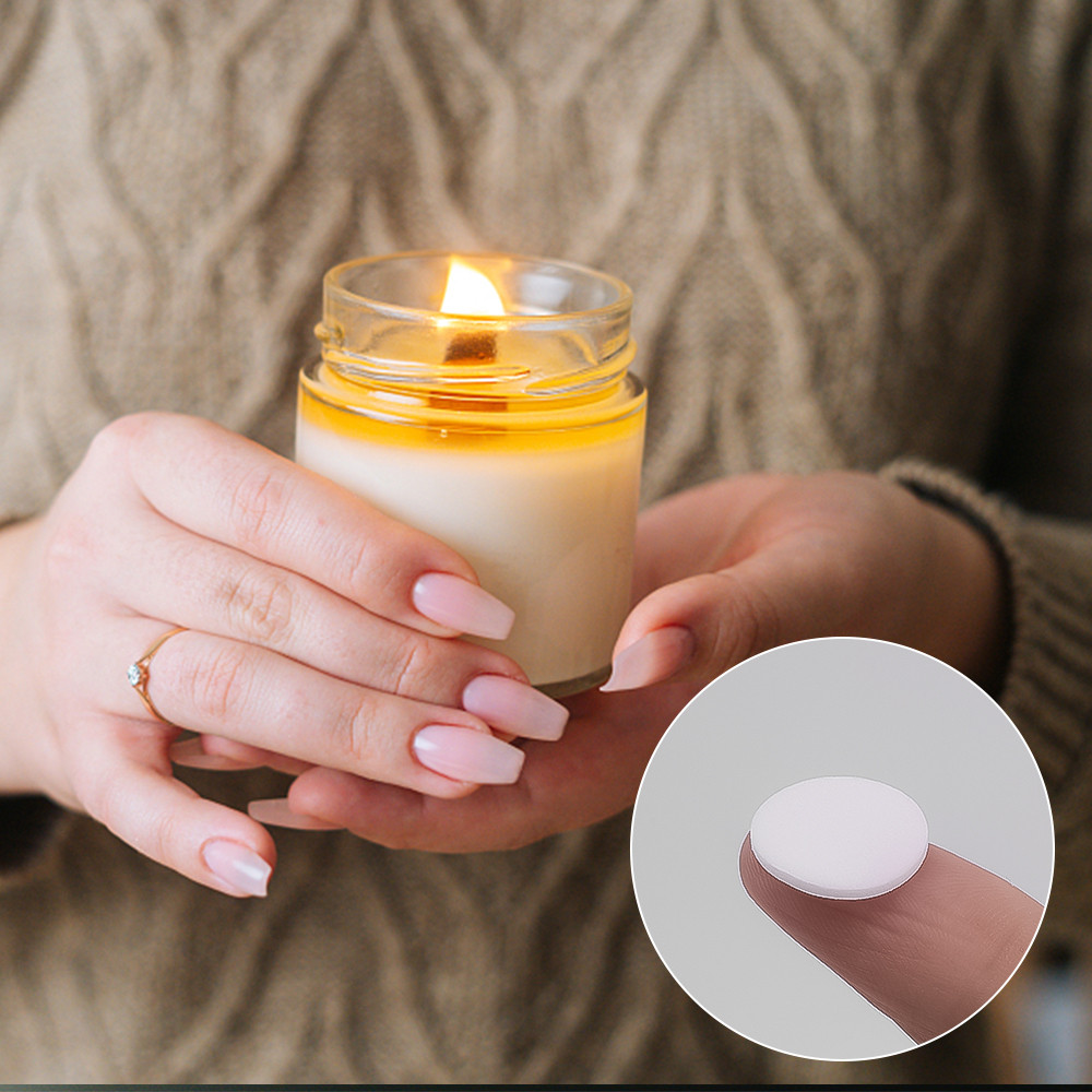 100 Pcs/5 Sheets Heat Resistance Candle Wick Stickers - Double-sided ...