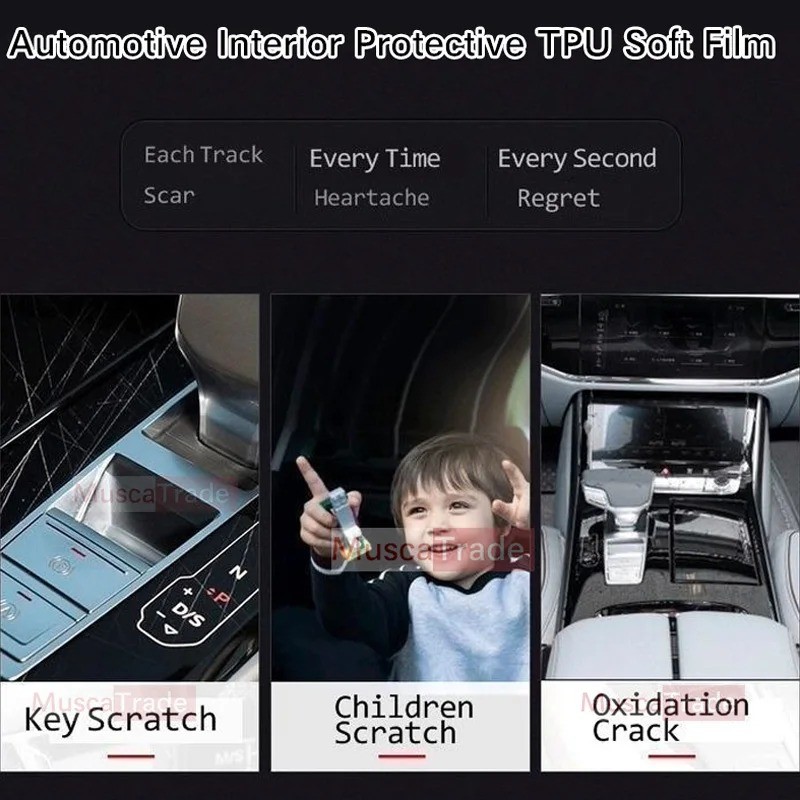 Honda CRV 6th 2023 2024 Gearbox Panel Navigation Automotive Interior Screen TPU Protective Film ...