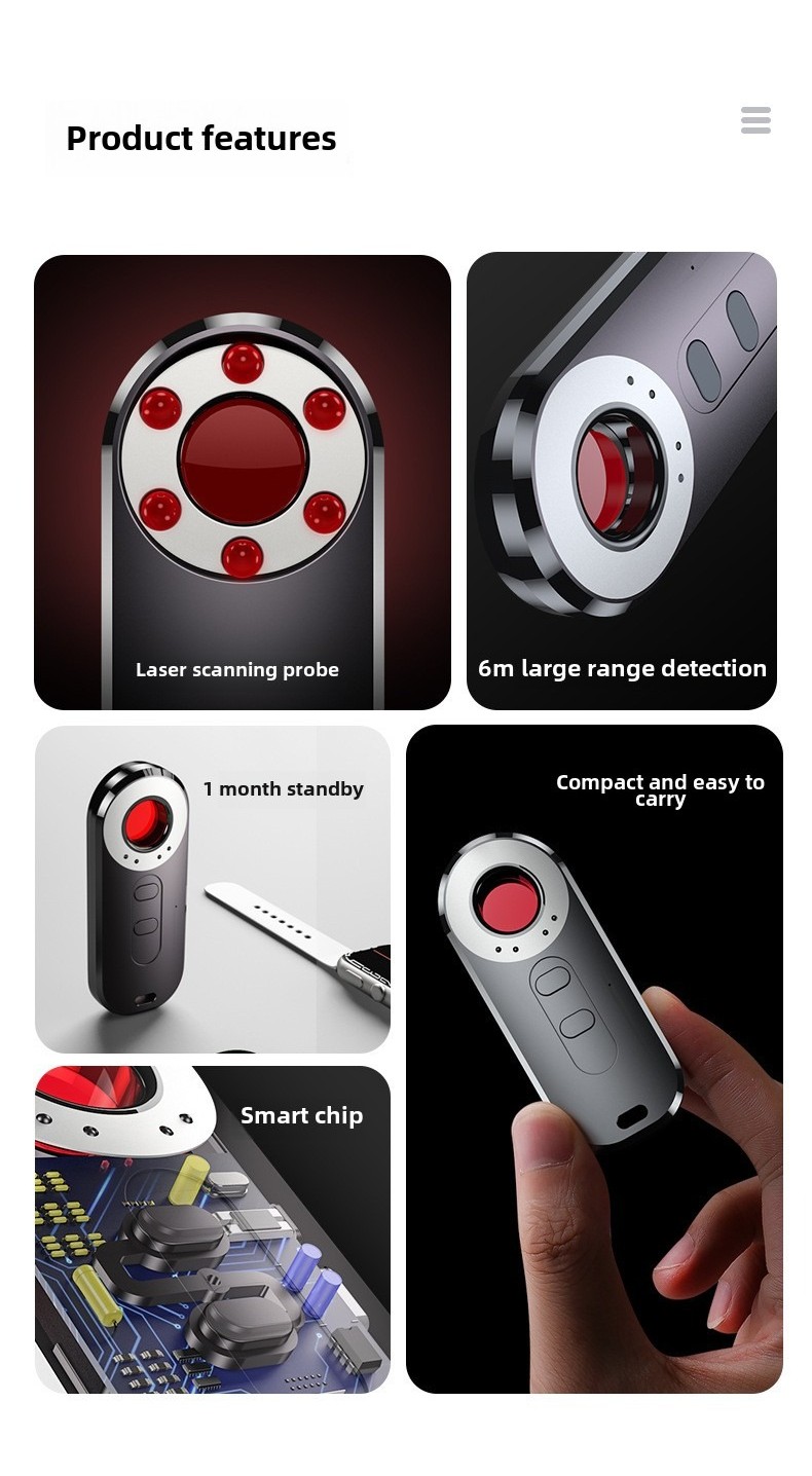 AK400 Hidden Camera Detector Smart Wireless Signal Detector High ...