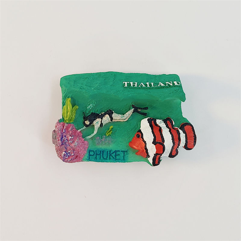 Thailand Phuket Creative Diving Tourism Souvenir Crafts Three ...