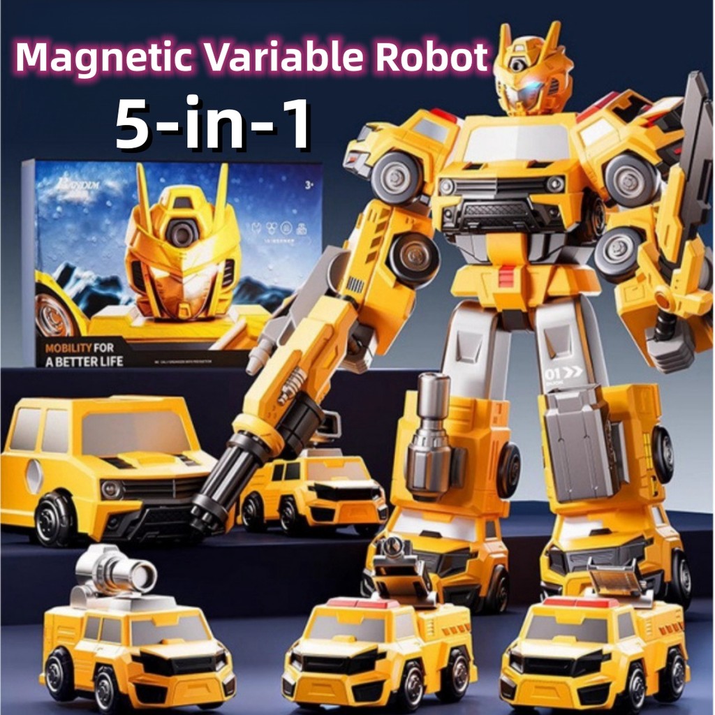 Transformers Toy 5 Boy Special Police Car Robot Qingtian Handheld Model ...