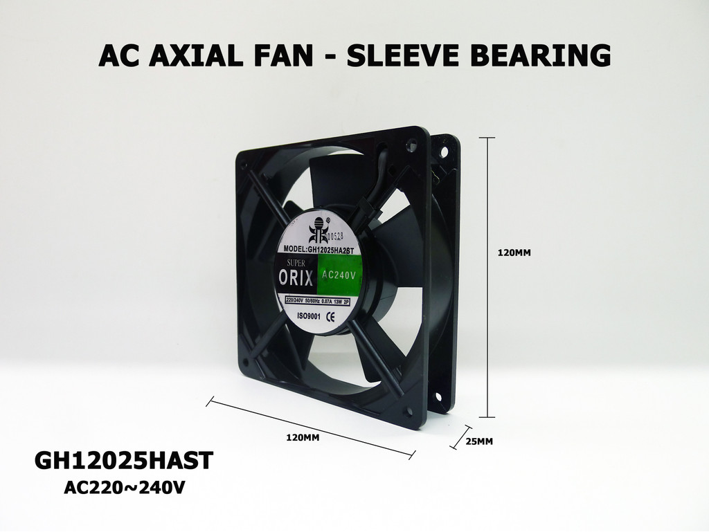 AC AXIAL FAN BLOWER COOLING ACDC BLOWER 240V WITH SLEEVE BEARING SYSTEM 120*120*25MM GN120A2-M11 ...