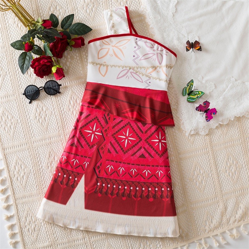 Girls New Movie Moana 2 Dress Ocean Adventure Costume Halloween ...