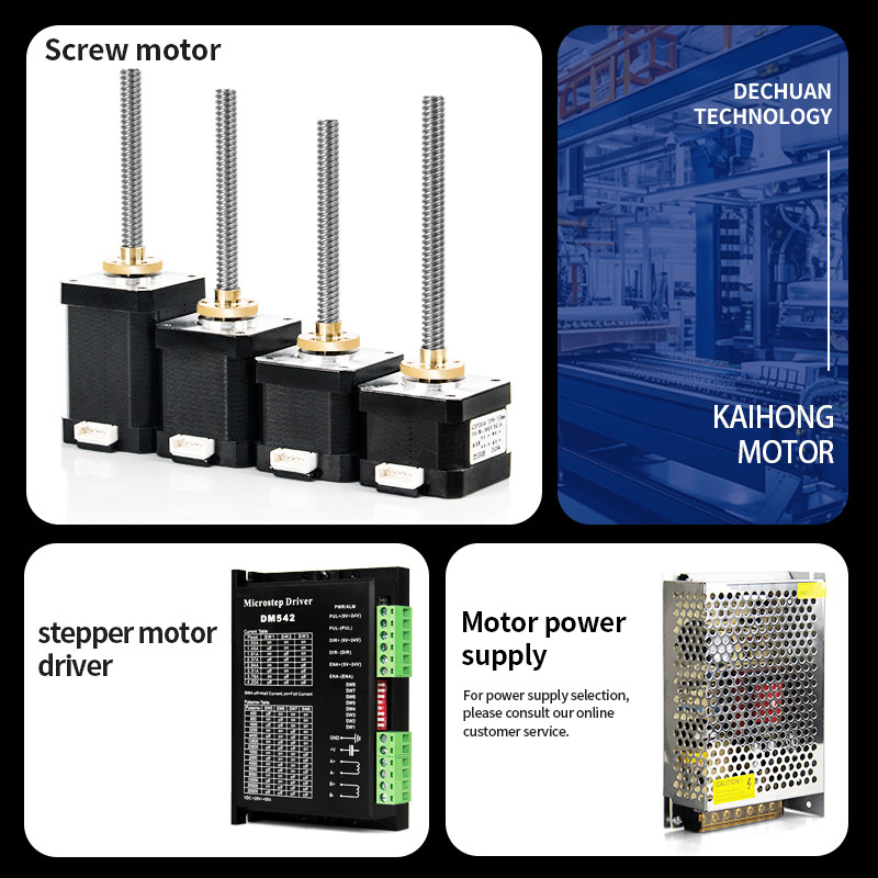 Nema 17 Linear Hybrid Stepper Motor Thread Rod Micro Linear Sliding ...