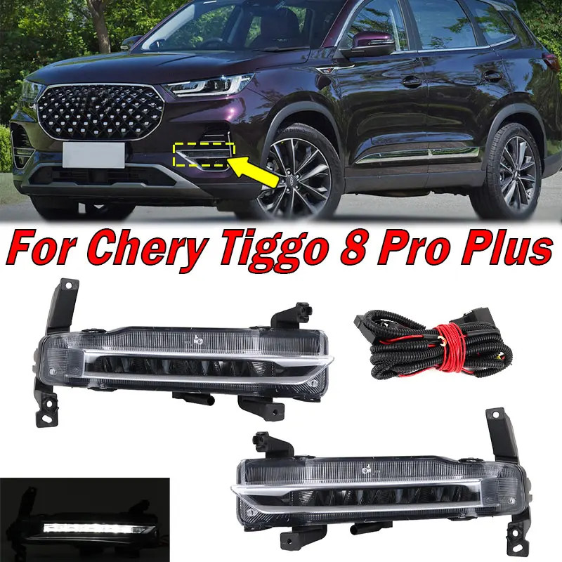 Car Accessories Front Bumper LED Daytime Running Light DRL For Chery ...