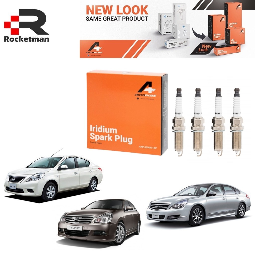 AUTOPLUS SPARK PLUG (4PCS) NISSAN ALMERA GRAND LIVINA SYLPHY G11L LATIO ...