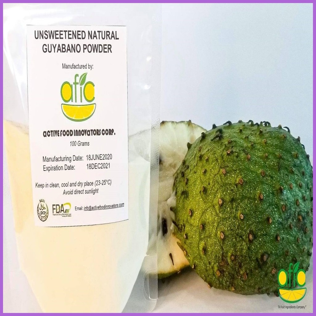 ⊙ Unsweetened Natural Guyabano Powder | 100 grams / 50 grams | Shopee ...
