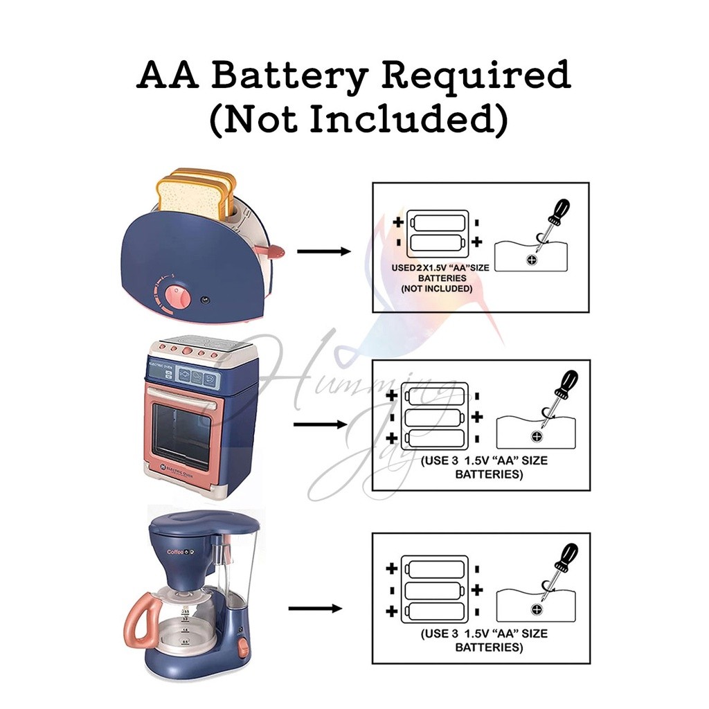 BC Kitchen Appliances Toy Pretend Play Set With Coffee Maker Toaster ...