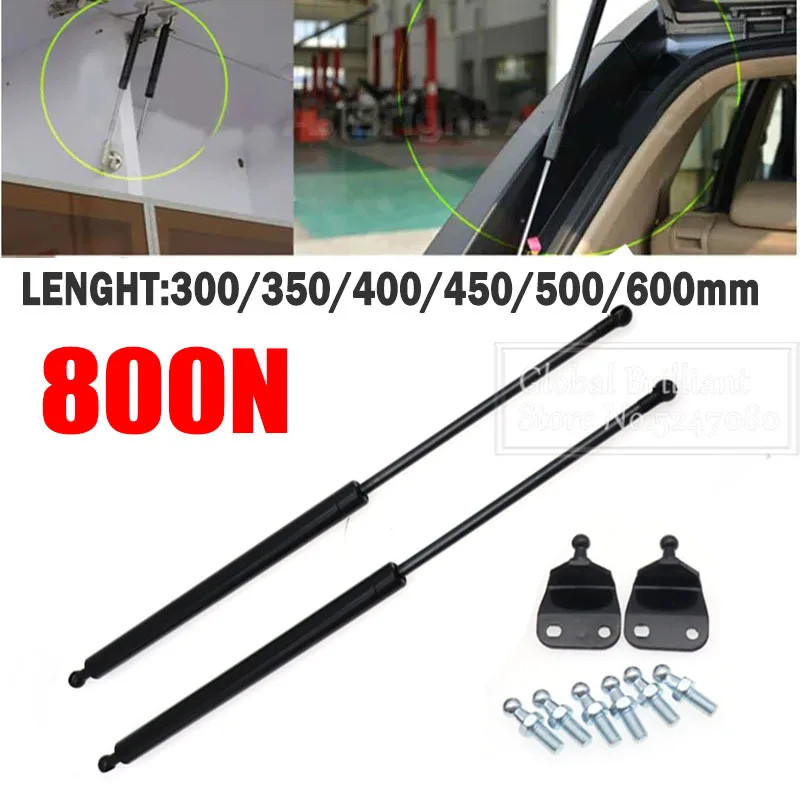 2pcs 300-600mm 800N 80KG Car Gas Struts Bonnet Hood Trunk Tailgate ...