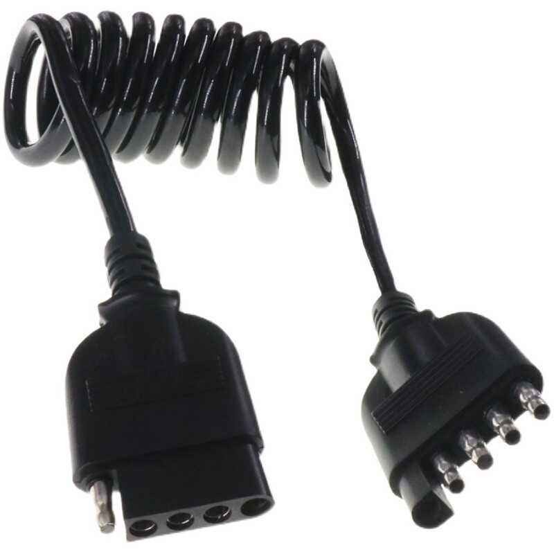American Style 4-Core Spring Extension Cord Length 5 Feet RV Tail Light ...
