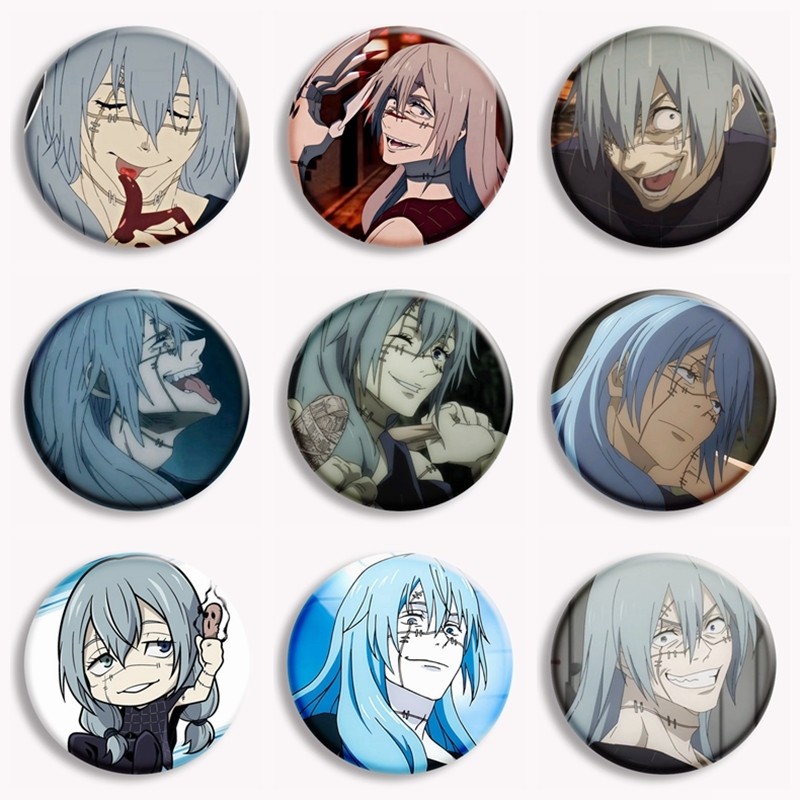 Hot Japanese Anime Mahito Jujutsu Kaisen Button Pin Cartoon Character ...