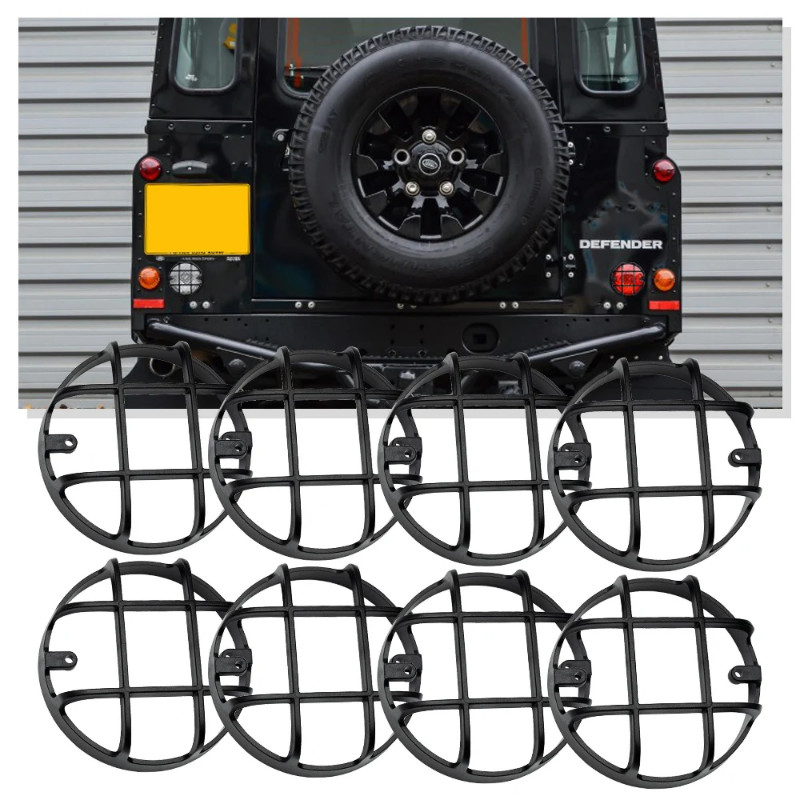 8X 95MM LED Guard Grille For Land Rover Defender 90 110 127 130 1983 ...