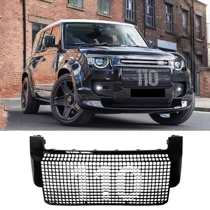 Black Car Grill for Land Rover Defender 90 110 130 2020 2021 2022 2023 ...