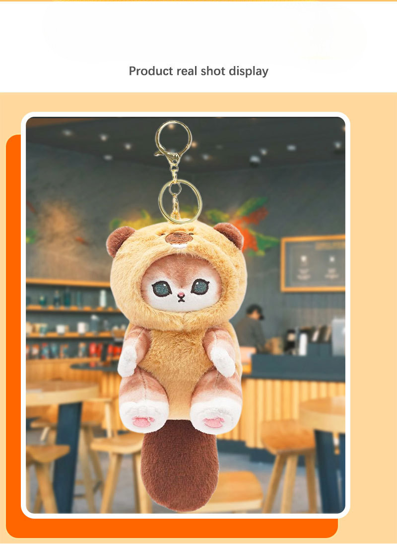 Mofusand Long Tailed Animals Series 13cm Pendant Plush Doll Cute Little ...