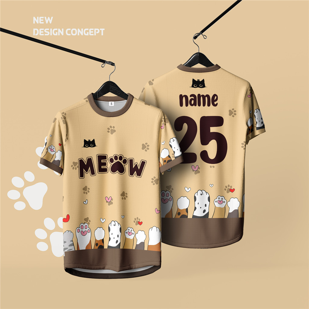 A Lovely Cat custom JERSEY COLLAR Latest Design 2025 VIRAL Baju Jersey ...