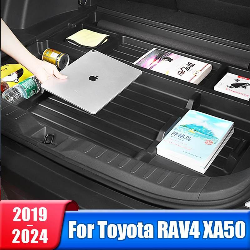 Car Trunk Spare Tire Storage Box Container Pad For Toyota RAV4 XA50 ...