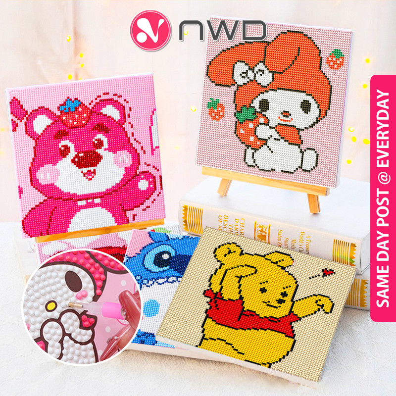 𝗦𝗣𝗔𝗥𝗞𝗟𝗘 𝗔𝗥𝗧 》20x20cm DIY Cartoon Diamond Beads Painting Number Paint ...