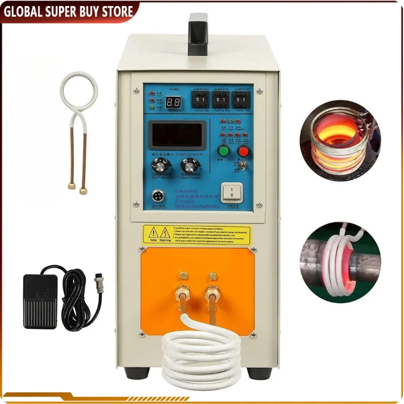 High Frequency Induction Heating Machine 15KW 30-100KHz Heat Melting Welding Quenching Annealing ...