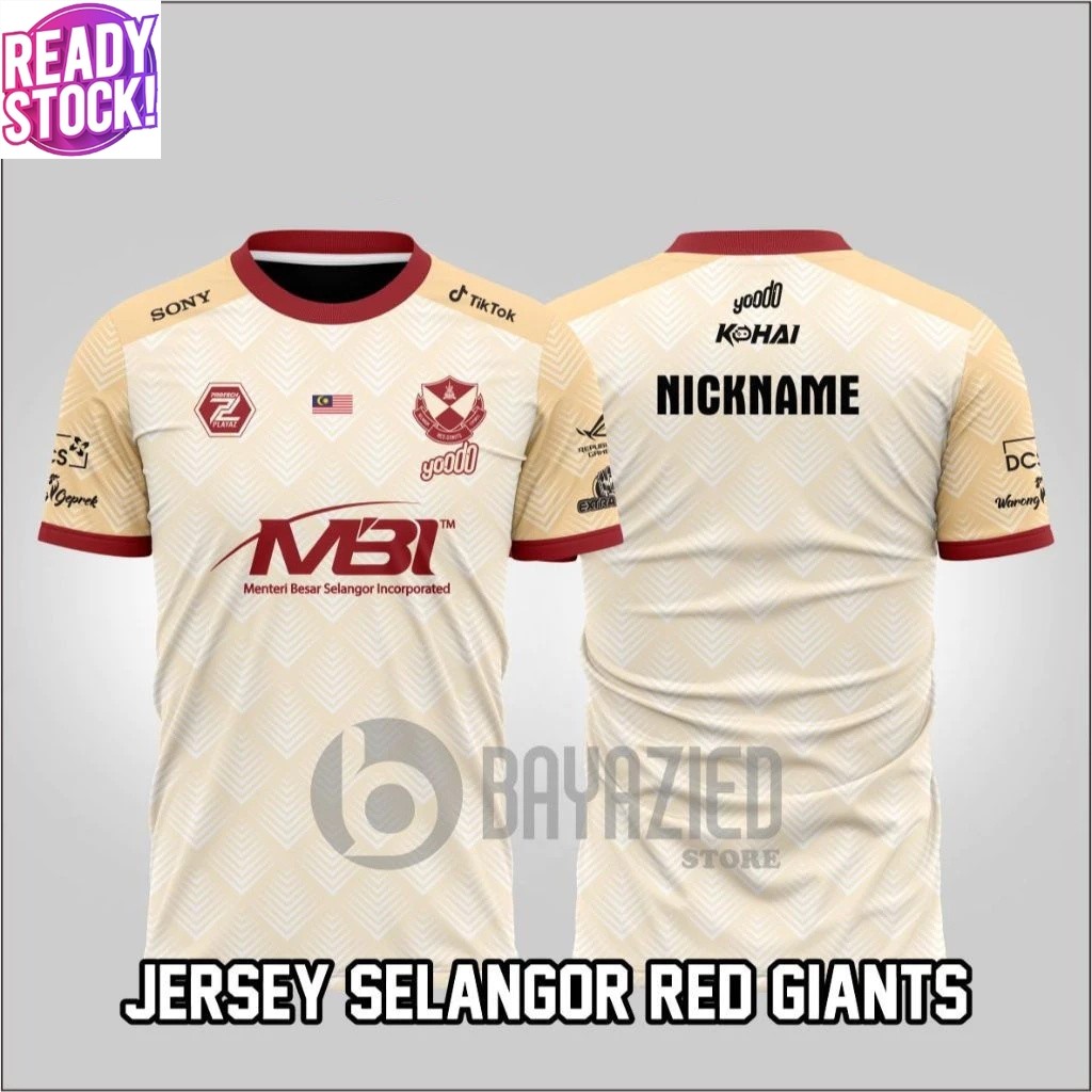Jersey Team "Hose Red Giants T-Shirt SRG Malaysia | Shopee Malaysia