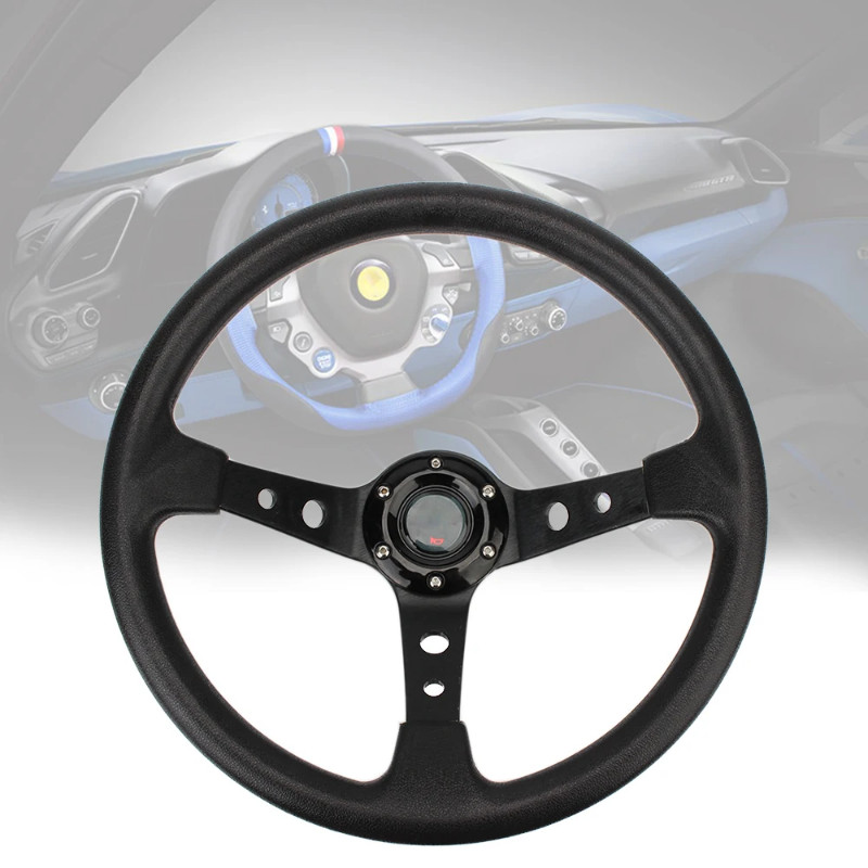 PU For Cars Racing With DIY Logo Drifting Sport Steering Wheel Car ...