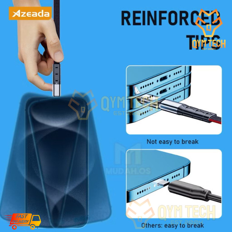 AZEADA CZECH SERIES FAST CHARGING DATA CABLE | Shopee Malaysia