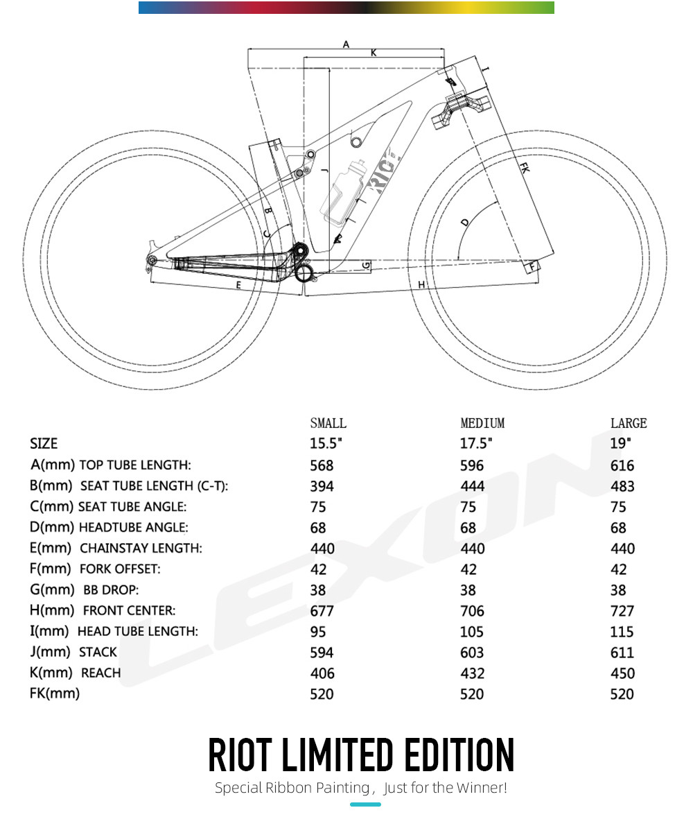 LEXON MTB Frame XC Bike Frames Carbon Full Suspension 29 Boost frame XC ...