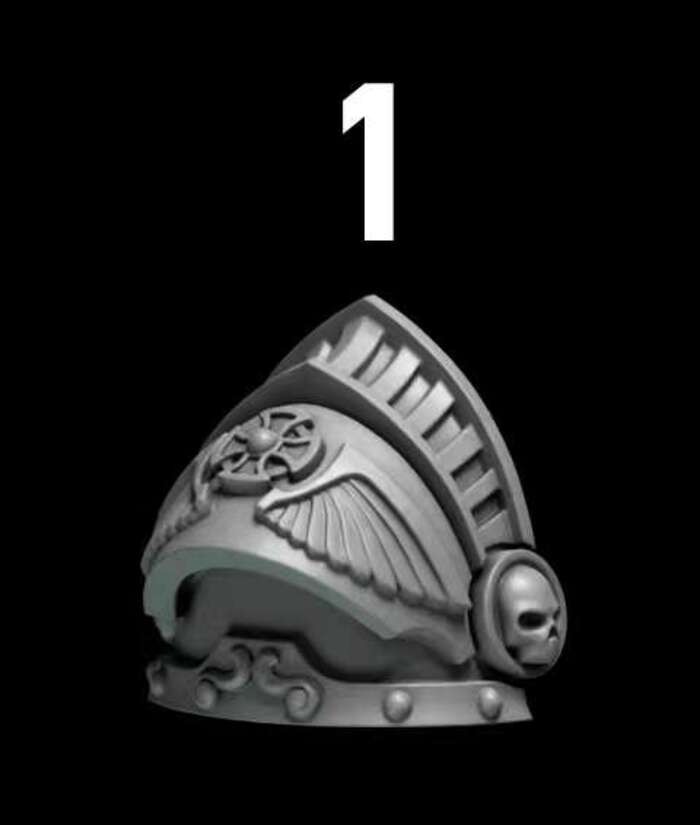 [warhammer] 40k Modified Part DA-Lion Group p Terminator Shoulder Armor ...