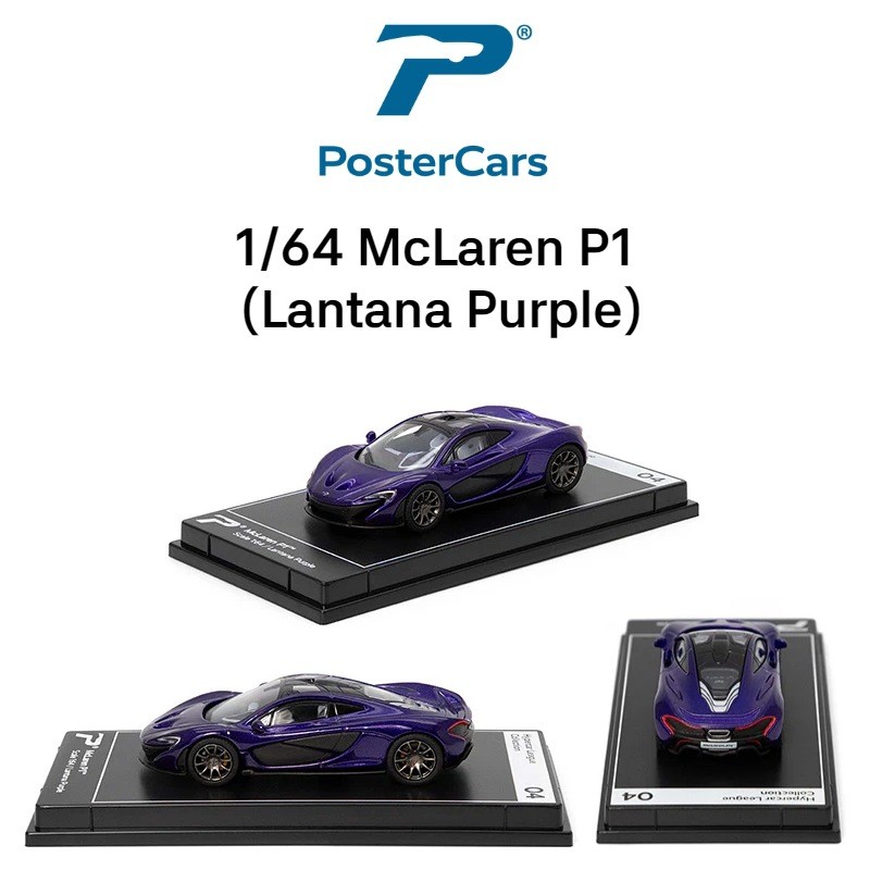 Postercars Alloy Car Model 1:64 Sports Car Racing Toy Car Model Sliding ...